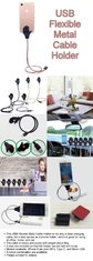 China Magentic Holder USB Flexible Metal Cable Holder GK-MH01 supplier