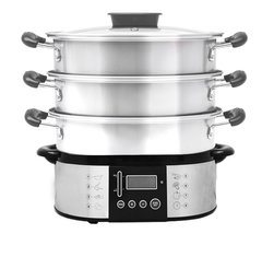 China High Power Auto off Multi-Function External water 11L Digital Stainless Steel Steam Cooker XJ-5K118 supplier