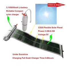 China Rollable Solar Full Charger with Flash Function ALL IN 1 GK-SC01 supplier