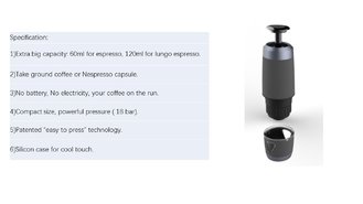 China NEW Generation Minipresso / WACACO / GR07 / E-Cafe Portable Coffee Maker EC-002 supplier