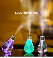 China Innovation Bulb design Humidifier colorful light makes romantic atmosphere with decorative stone GK-Blub01 supplier