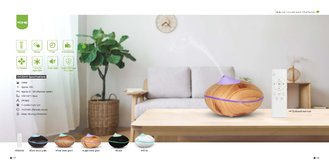 China New Product auto aroma diffuser Portable Cool Mist Humidifier Essential Oil Wood Electric Aroma Diffuser GK-RY26A supplier