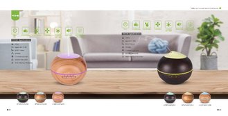 China New Product Trend Wood Grain Aromatherapy Purifier Wooden Aroma Humidifier For Hotel GK-RY23C supplier