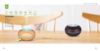 China New Product wood grain ultrasonic essential oil aroma diffuser 7 color changing led oil diffuser GK-RY25B supplier