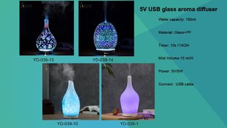 China New Product auto aroma diffuser Wholesale Aroma Diffused Oil Diffuser Humidifier With Led GK-YD-039-13 supplier