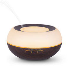 China 7 Color Changing LED Light Aromatherapy Essential Oil Diffuser 300ml air ultrasonic humidifier Dark Wood Grain RY25C supplier