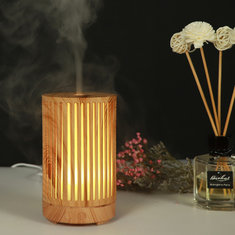China 7 Color Changing LED Light Aromatherapy Essential Oil Diffuser air ultrasonic humidifier Light Wood color GK-YX126 supplier