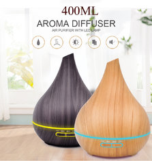 China 7 Color Changing LED Light Aromatherapy Essential Oil Diffuser air ultrasonic humidifier Light Wood color GK-YX-314 supplier