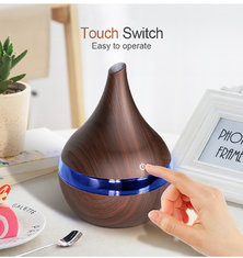 China 7 Color Changing LED Light Aromatherapy Essential Oil Diffuser air ultrasonic humidifier Light Wood color GK-YX-041 supplier