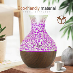 China 7 Color Changing LED Light Aromatherapy Essential Oil Diffuser air ultrasonic humidifier Light Wood color GK-YX-060 supplier