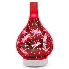 China 7 Color Changing LED Light Aromatherapy Essential Oil Diffuser air ultrasonic humidifier Light Wood color GK-YX3D-001 supplier
