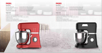China Rotary switch Bowl-lift design stainless steel Skid-resistant feet Stand Mixer FM-201 supplier