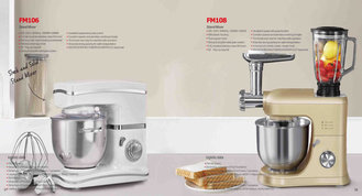 China Rotary switch Bowl-lift design stainless steel Skid-resistant feet Stand Mixer FM-106 supplier