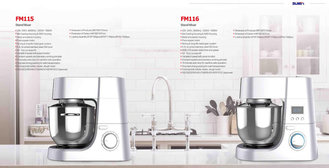 China Rotary switch Bowl-lift design stainless steel Skid-resistant feet Stand Mixer FM-115 supplier
