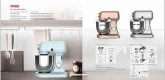 China Rotary switch Bowl-lift design stainless steel Skid-resistant feet Stand Mixer FM-301 supplier