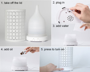 China 7 Color Changing LED Light Aromatherapy Essential Oil Diffuser air ultrasonic humidifier Light Wood color YD-023-2 supplier