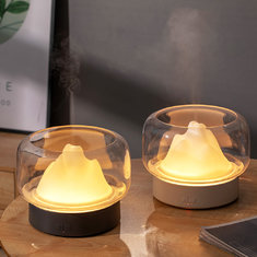 China 7 Color Changing LED Light Aromatherapy Essential Oil Diffuser air ultrasonic humidifier Light Wood color GXZ-X907 supplier