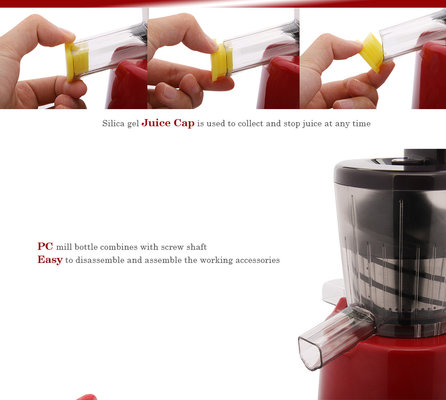 NEW High Power Low Rpm Long Life Slow Juicer/Big mouth Juicer extractor/ Squeezing system supplier