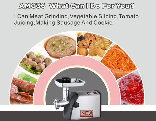 Convenient and practical multi-function home electric stainless steel meat grinder Mincer supplier