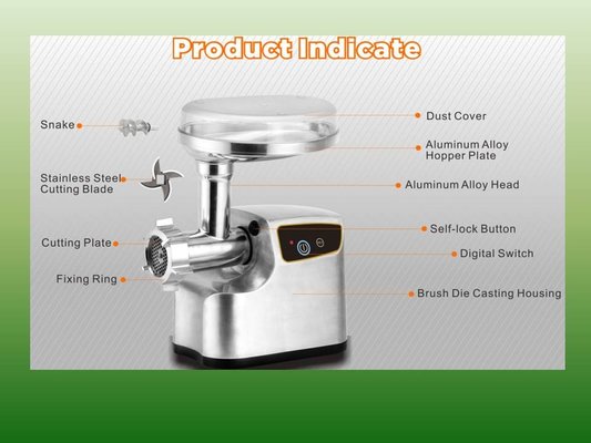 New design stainless steel meat grinder digital meat grinder 3000w meat grinder GK-AMG199 supplier