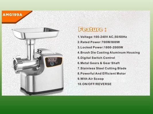 Optional Digital Meat Grinder/meat mincer with air scoop/electric meat grinder GK-AMG199A supplier