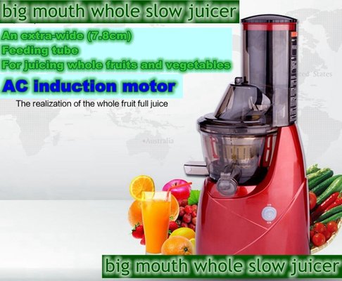 BPA FRE Wide Mouth AC induction motor 76mm Whole fruit slow juicer GK-DJN-JR30D supplier