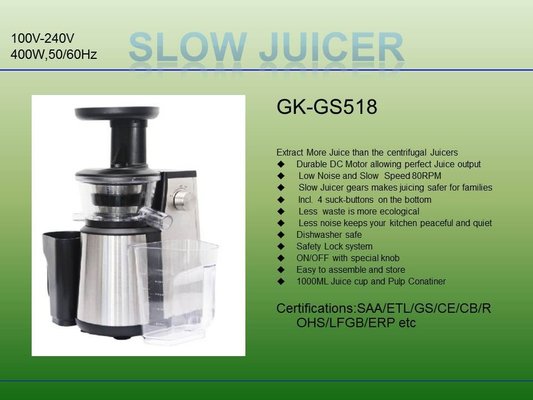 kitchen juicers/Big mouth slow juicer GK-GS518/GK-GS518/GK-GS518A /GK-GS518J/GK-GS518 supplier