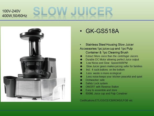 kitchen juicers/Big mouth slow juicer GK-GS518/GK-GS518/GK-GS518A /GK-GS518J/GK-GS518 supplier