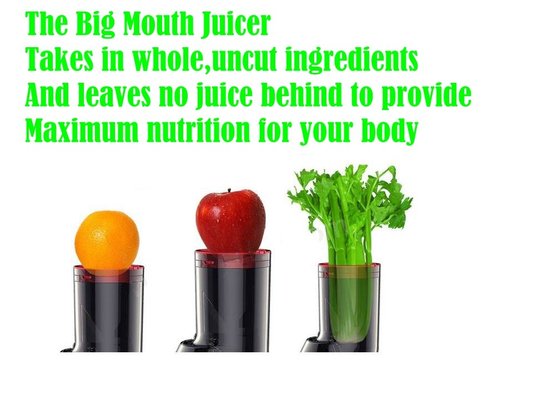 BPA FRE Wide Mouth AC induction motor 76mm Whole fruit slow juicer GK-DJN-JR30D supplier