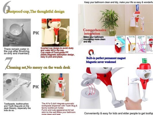 Automatic toothpaste dispenser with toothbrush holder GK-Wy-080923 supplier