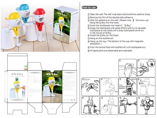 Automatic toothpaste dispenser with toothbrush holder GK-Wy-080923 supplier