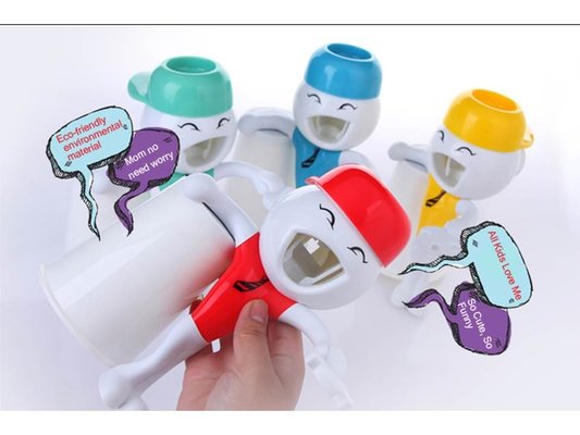Novelty Automatic toothpaste dispenser with toothbrush holder GK-Wy-080923 supplier