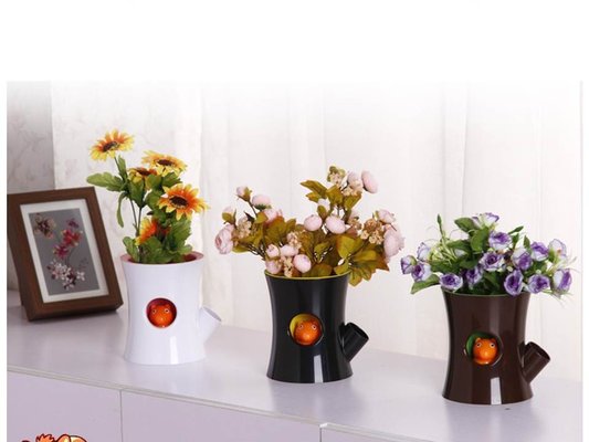 Fancy cute abs decorative planters/christmas decor flower pot GK- A-003 supplier
