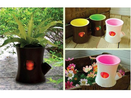 Fancy cute abs decorative planters/christmas decor flower pot GK- A-003 supplier