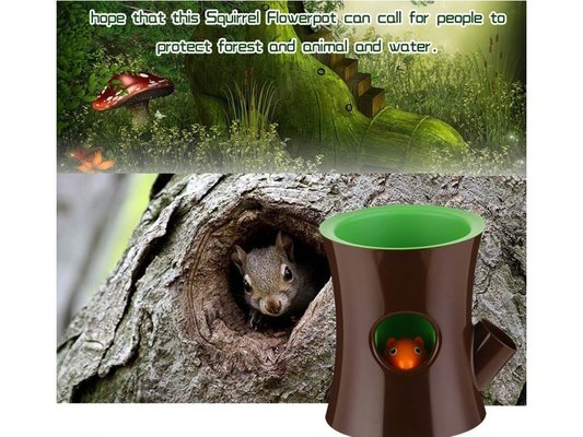 Fancy cute abs decorative planters/christmas decor flower pot GK- A-003 supplier