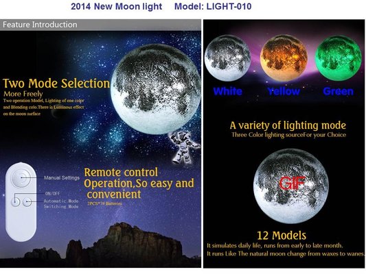 Healing moon light / moon shape kids night light GK-WY-DW4002 supplier