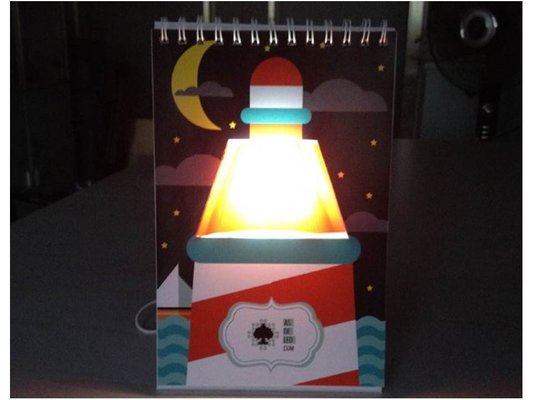Page book USB Calendar light stylish magic color changing GK-CLB-01 supplier