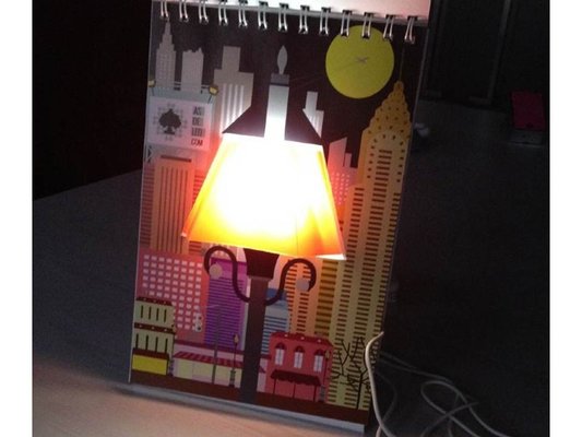 Page book USB Calendar light stylish magic color changing GK-CLB-01 supplier