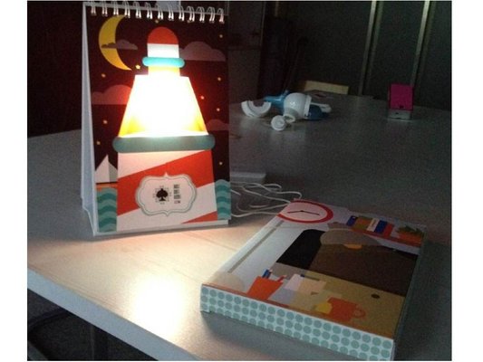 Page book USB Calendar light stylish magic color changing GK-CLB-01 supplier