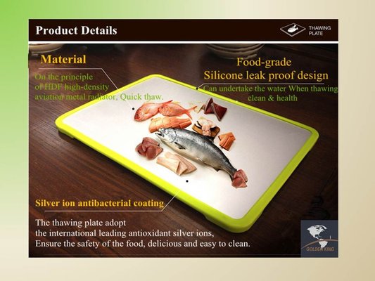 New Design HealthySeaFood Mini Aluminium Material Magic meat quick Thawing Defrosting Tray supplier