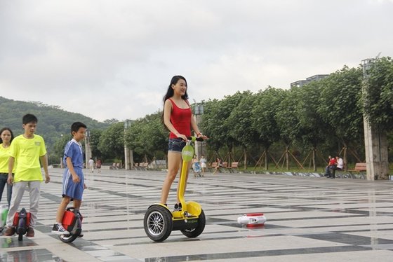 FREEMAN Foldablewith LED Lights Long Range Two Wheel seyway style Electric Scooter GK-F1-C supplier