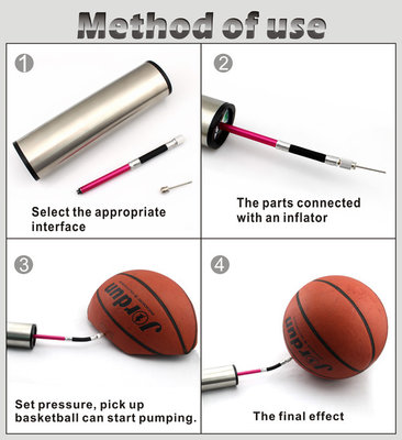 Electric Mini stainless steel Portable Bicycle compact tyre inflator AP-108 supplier