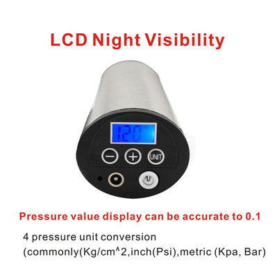 Electric Mini stainless steel Portable Bicycle compact tyre inflator AP-108 supplier
