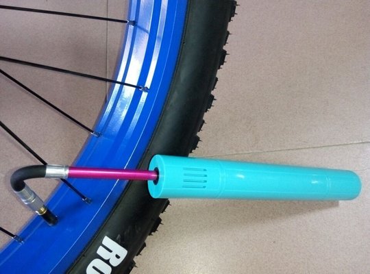 Electric Mini stainless steel Portable Bicycle compact tyre inflator AP-108 supplier