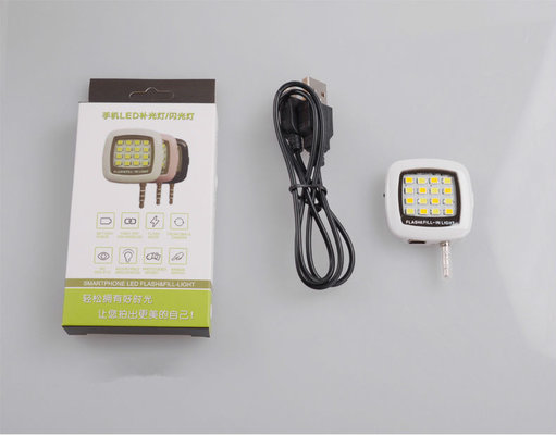LED FLASH light for Camera Mini Selfie Sync for IOS Android with USB Cable GK-FL01 supplier