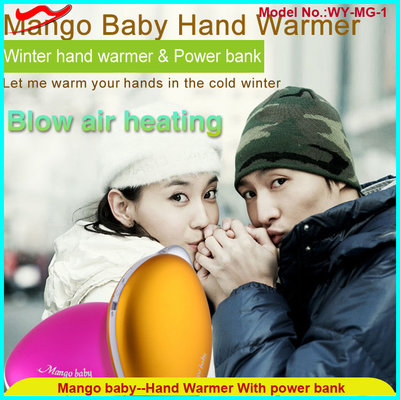 Innovative usb rechargeable mini electronic hand warmer With power bank WY-MG-01 supplier