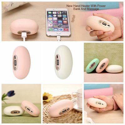 Mini pea pocket Hand Heater With Power Bank Vibration body Massage SW-398 supplier