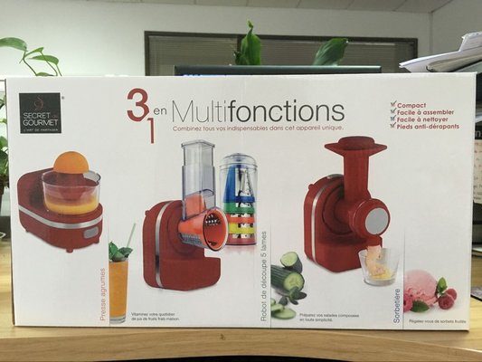 3 in 1 food processor ( Fruit ice cream maker/Slicer/Citrus Juicer) PC101 supplier