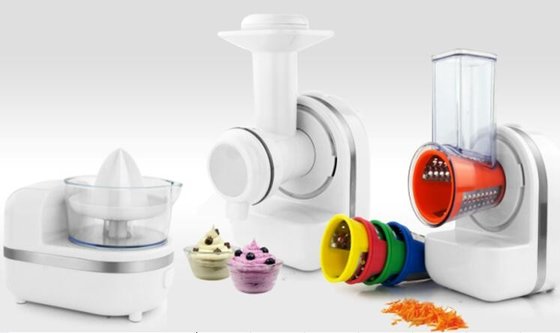3 in 1 food processor ( Fruit ice cream maker/Slicer/Citrus Juicer) PC101 supplier