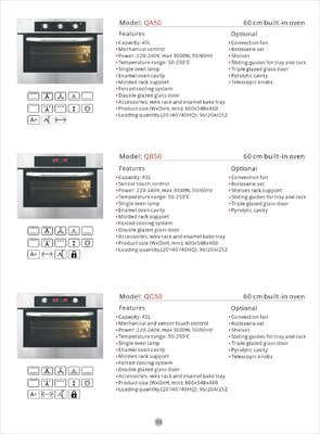 Toaster oven in home appliance Kitchen convection Vertical  toaster oven GK-QA50 supplier